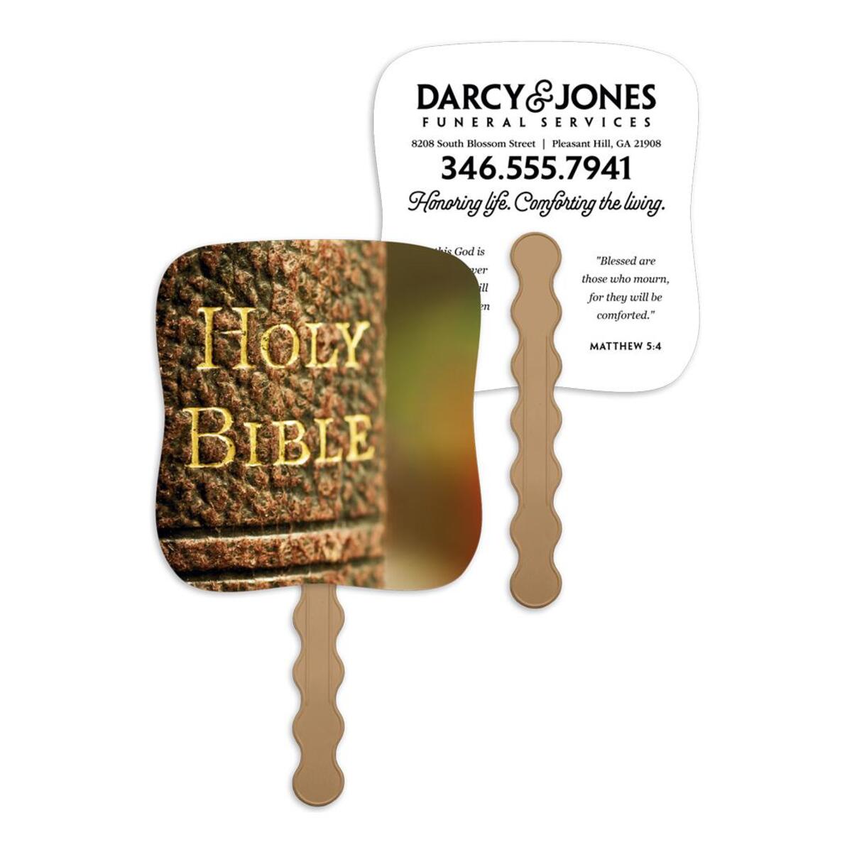 Customized Skinner & Kennedy Holy Bible - Pictorial Fan | Promotional ...