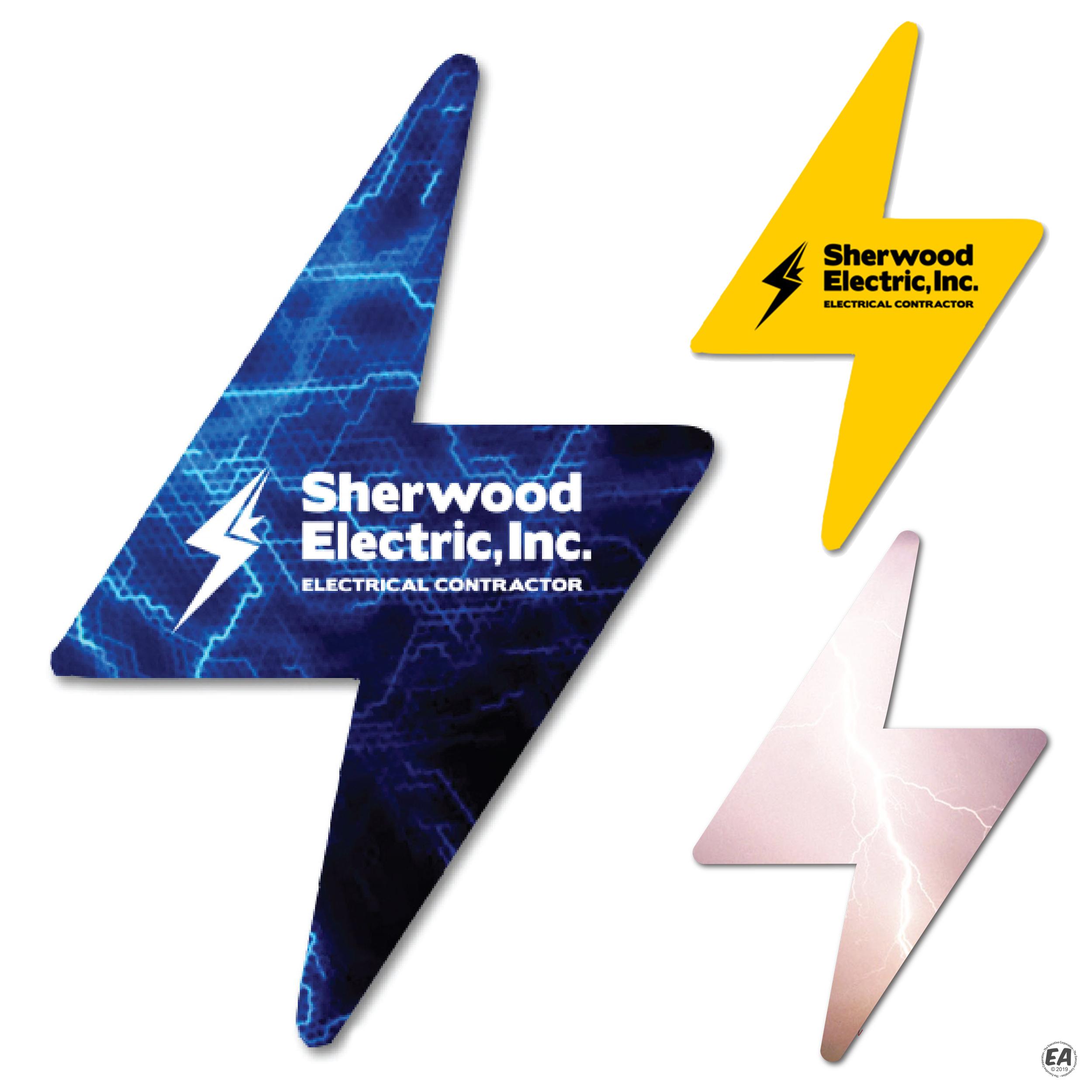 Customized Good Value Lightning Bolt Magnet | Branded Stock Shape ...