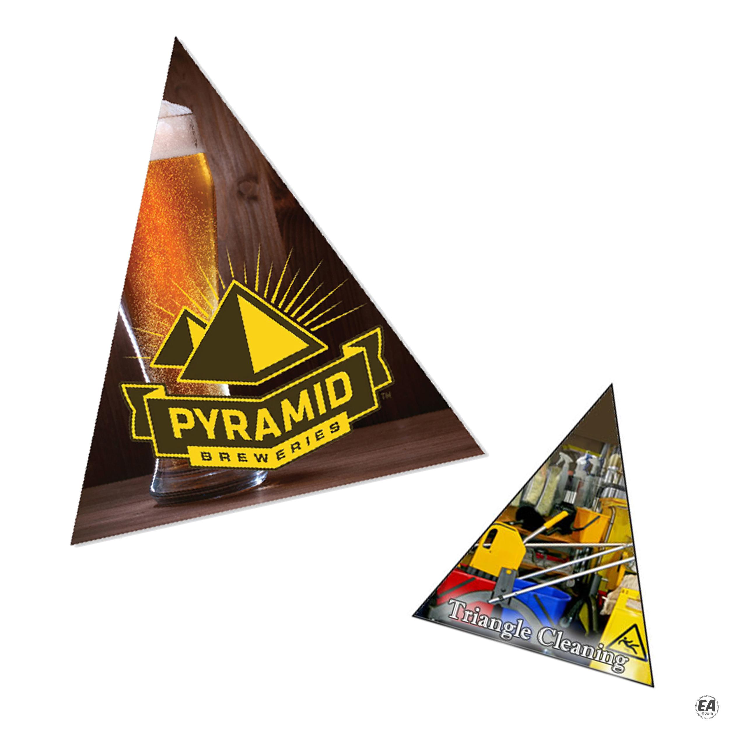 Customized Good Value Triangle Magnet | Branded Stock Shape Magnets ...