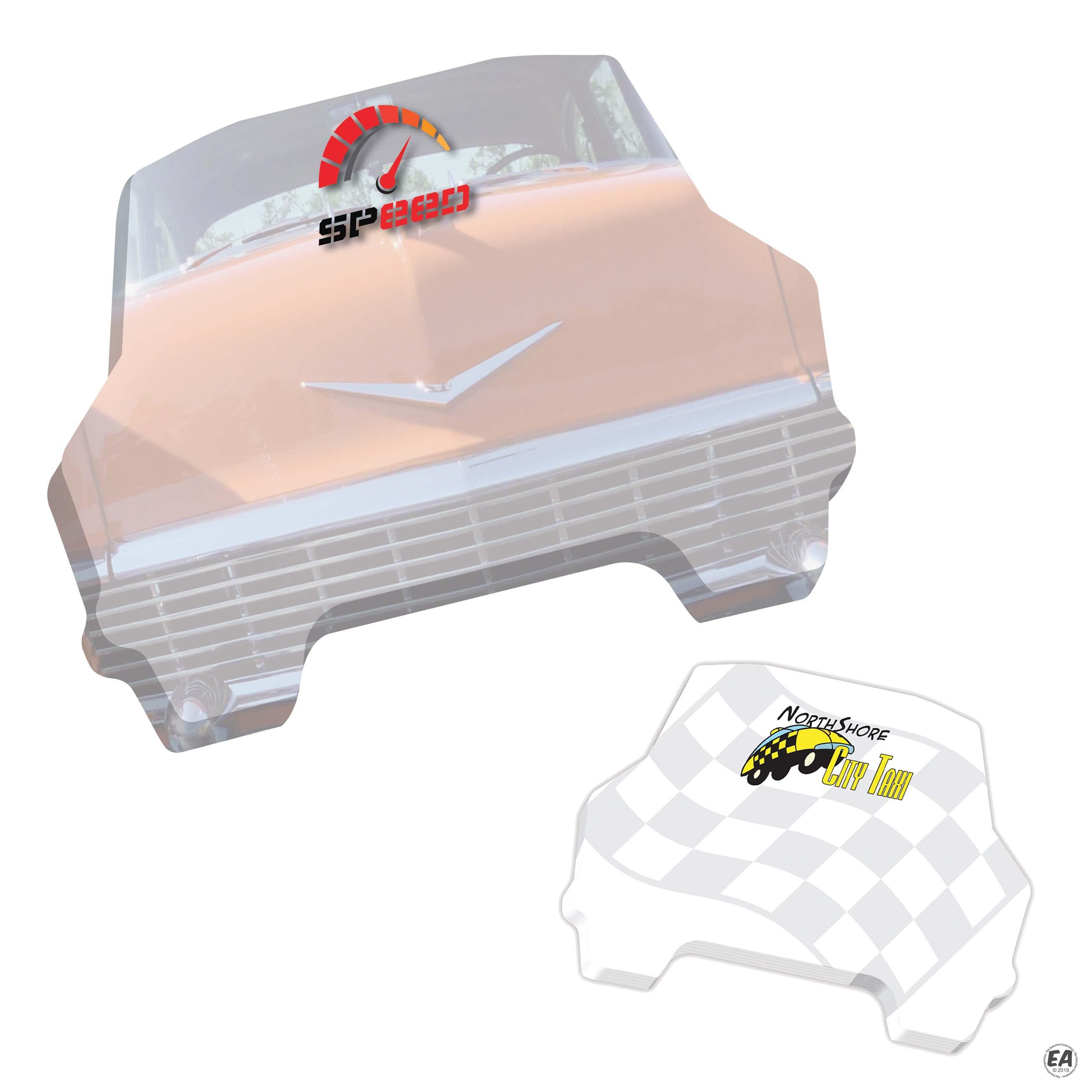 Promotional Souvenir 4x3 Car Die-Cut Sticky Notes (25 Sheets ...