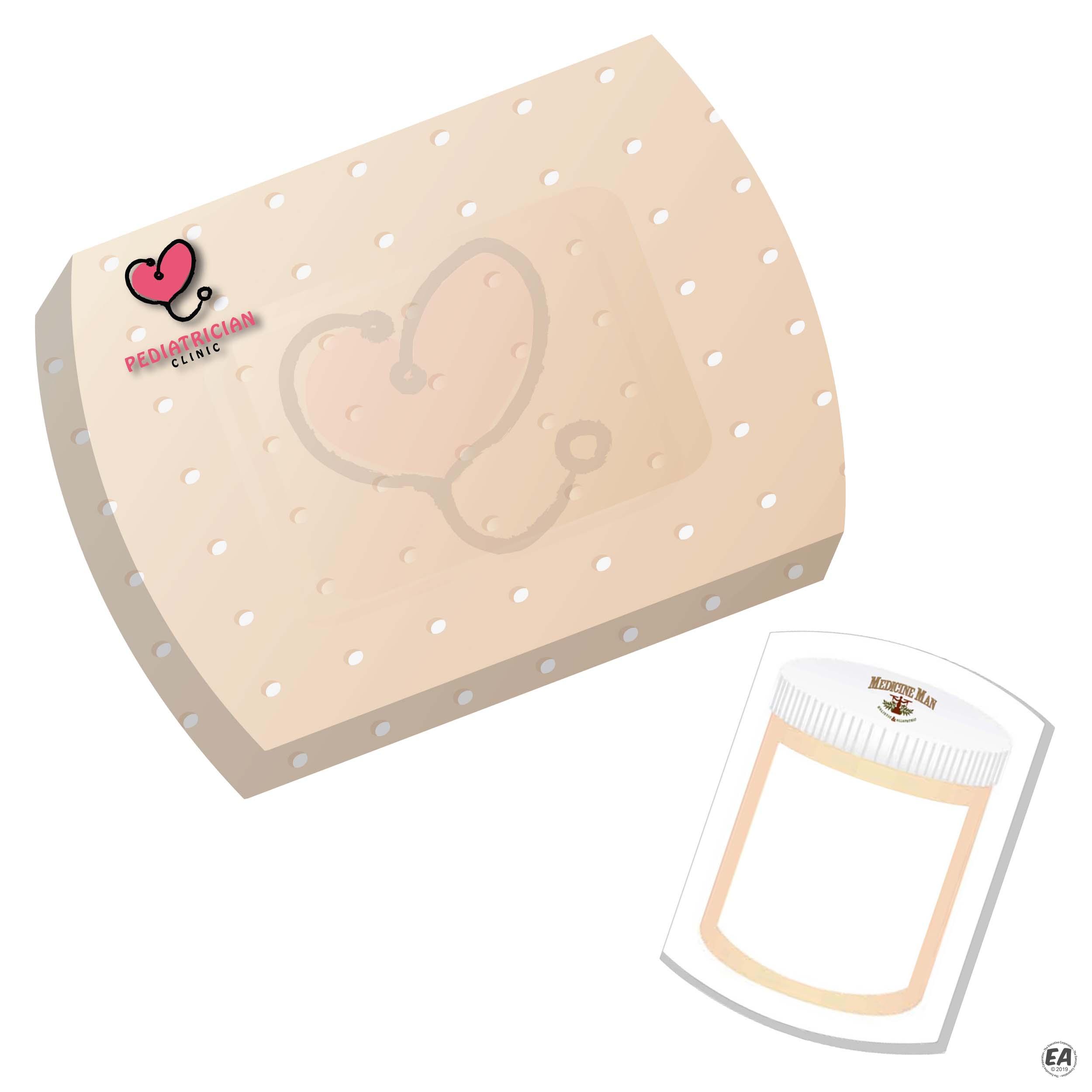 Promotional Souvenir 4x3 Cylinder Die-Cut Sticky Notes (25 Sheets ...