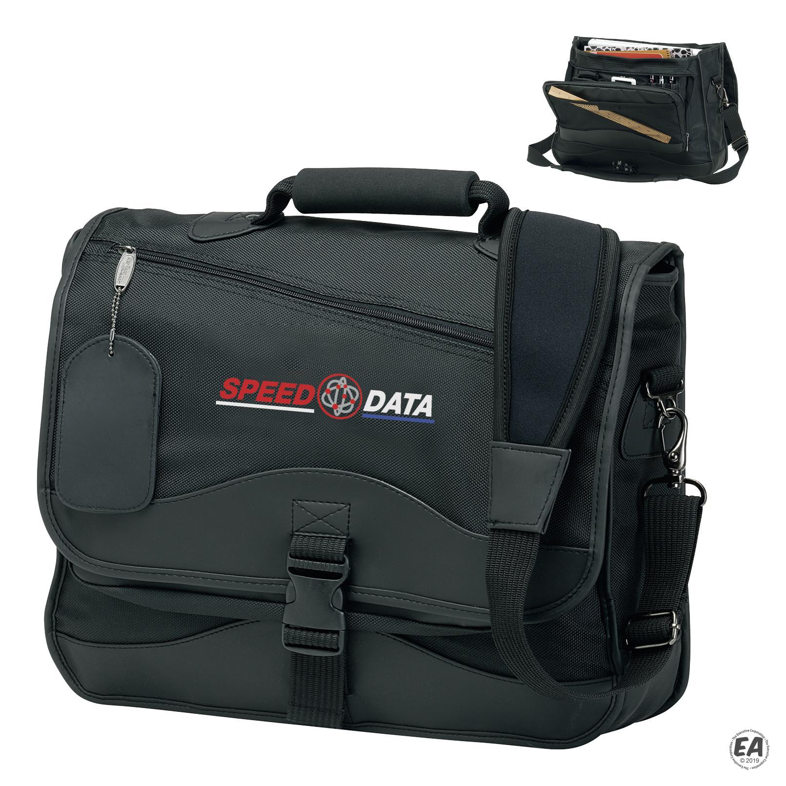 Branded Tech Computer Briefcase Bag | Customized Laptop Messenger Bags ...