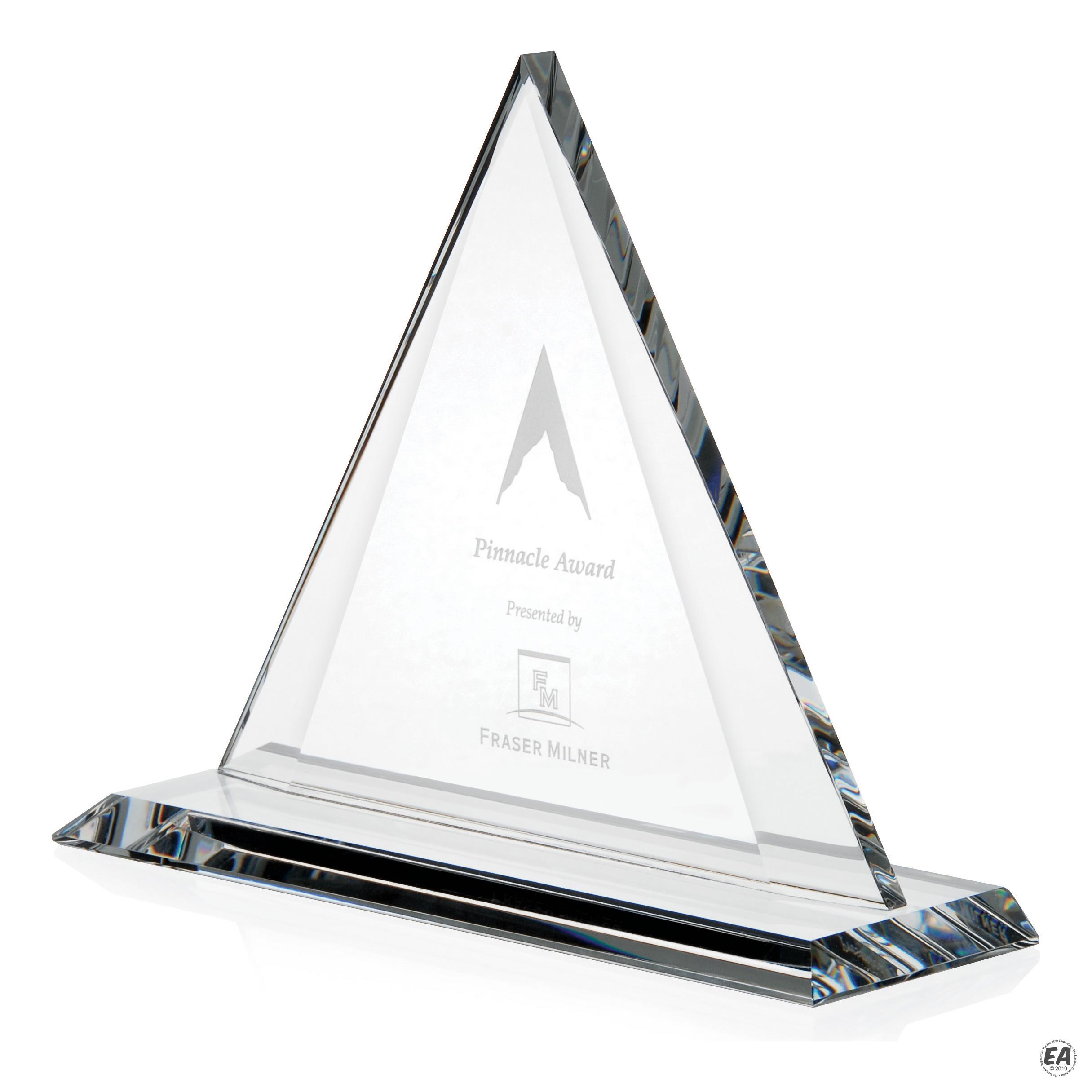 Custom Jaffa Starfire Triangle Award | Branded Glass Awards ...