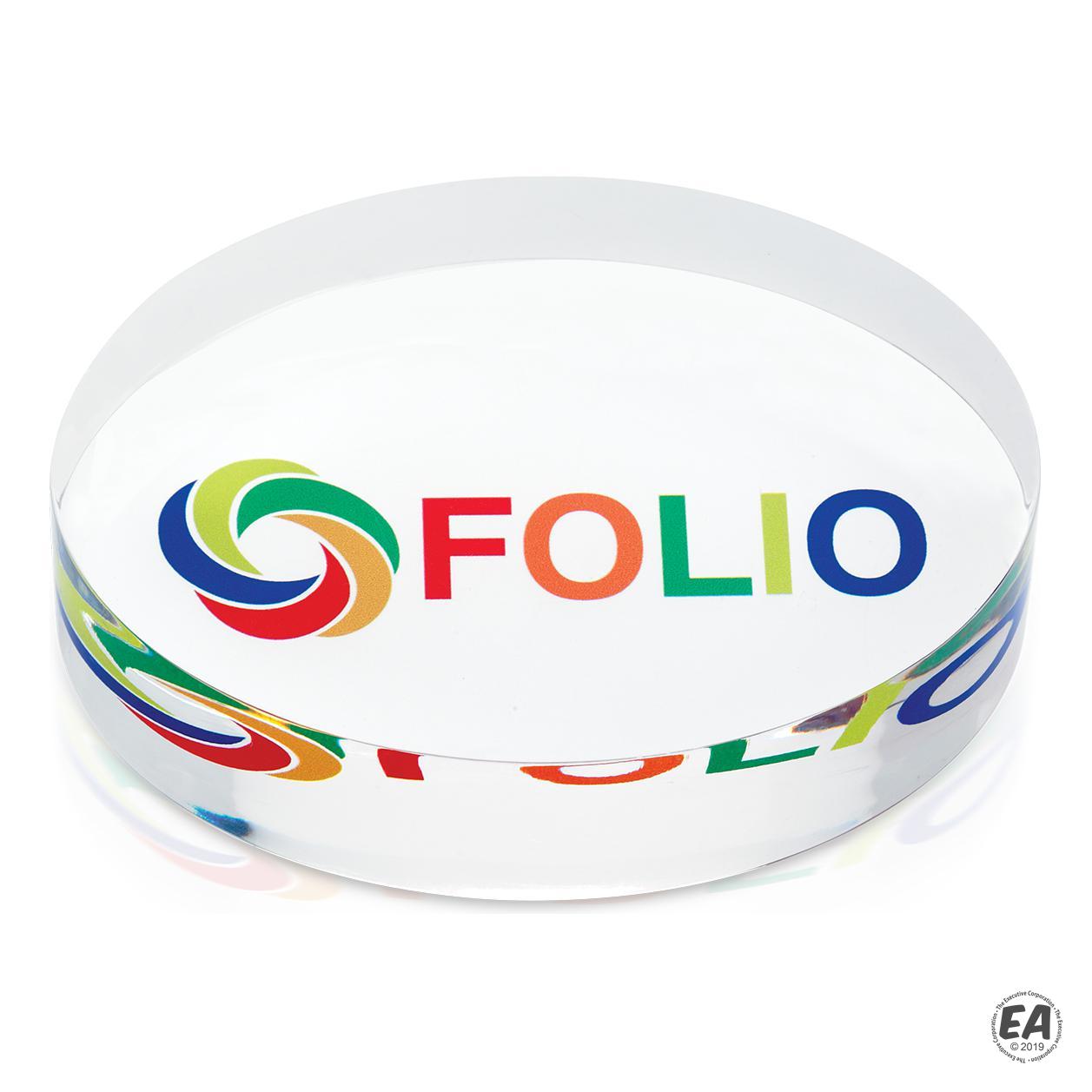 Custom Jaffa Oval Acrylic Paperweight | Promotional Paperweights ...