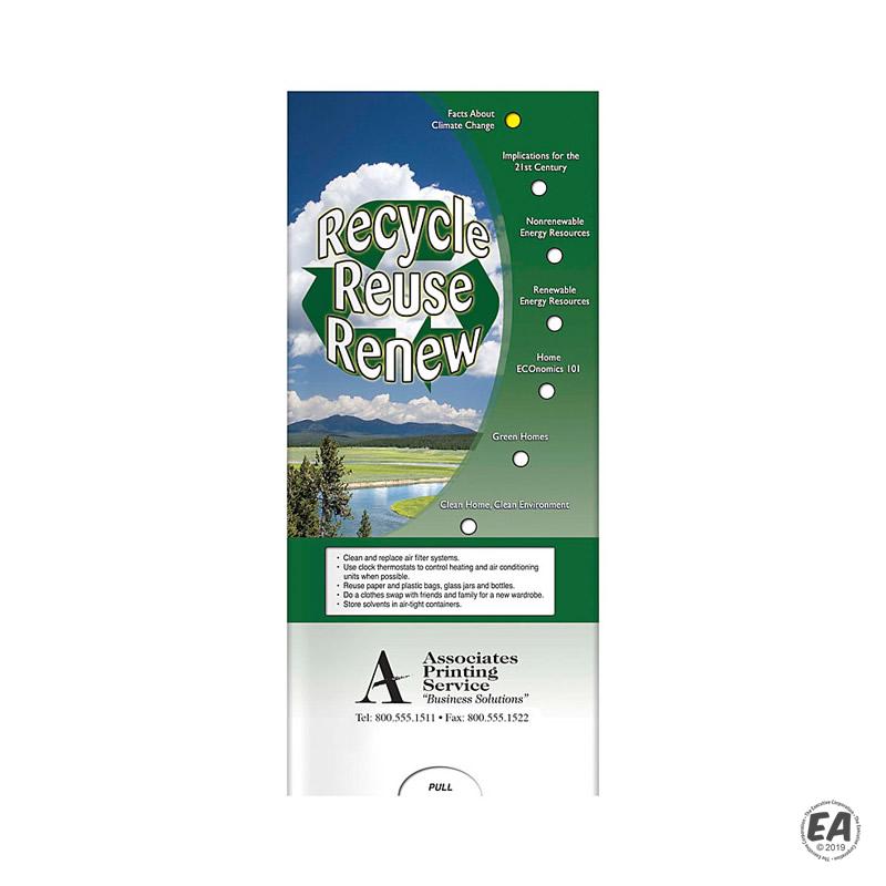 Promotional Medical Pocket Slider: Recycle, Reuse, Renew | Branded ...