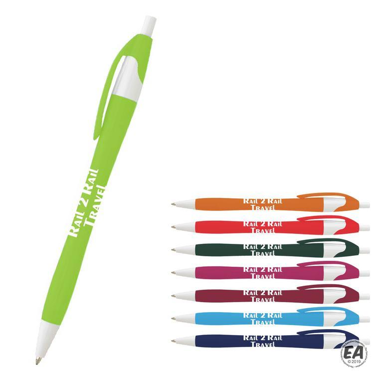 Branded Dart Color Pen | Promotional Plastic Click Pens | Customized ...