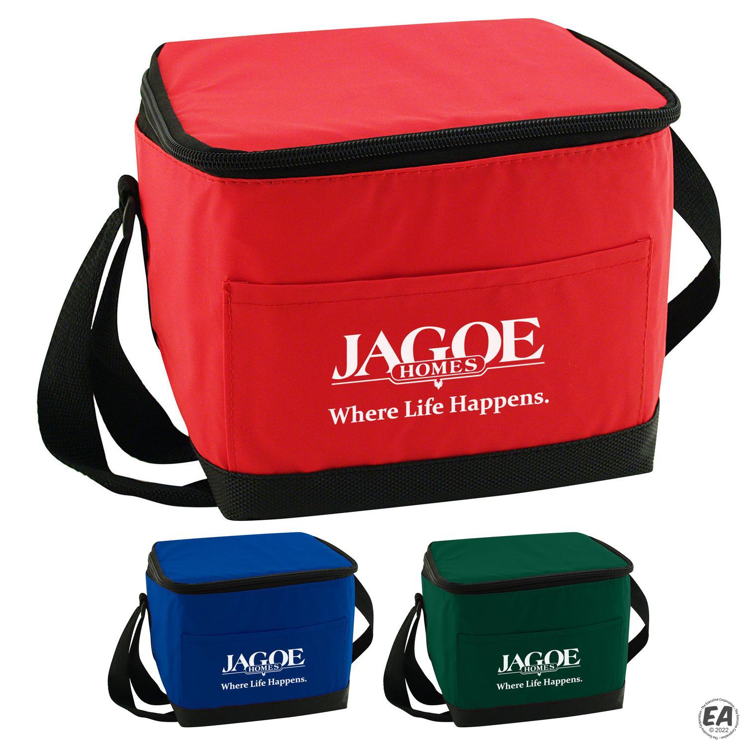 Customized Deluxe Polyester 6 Pack Cooler | Promotional Cooler Bags ...