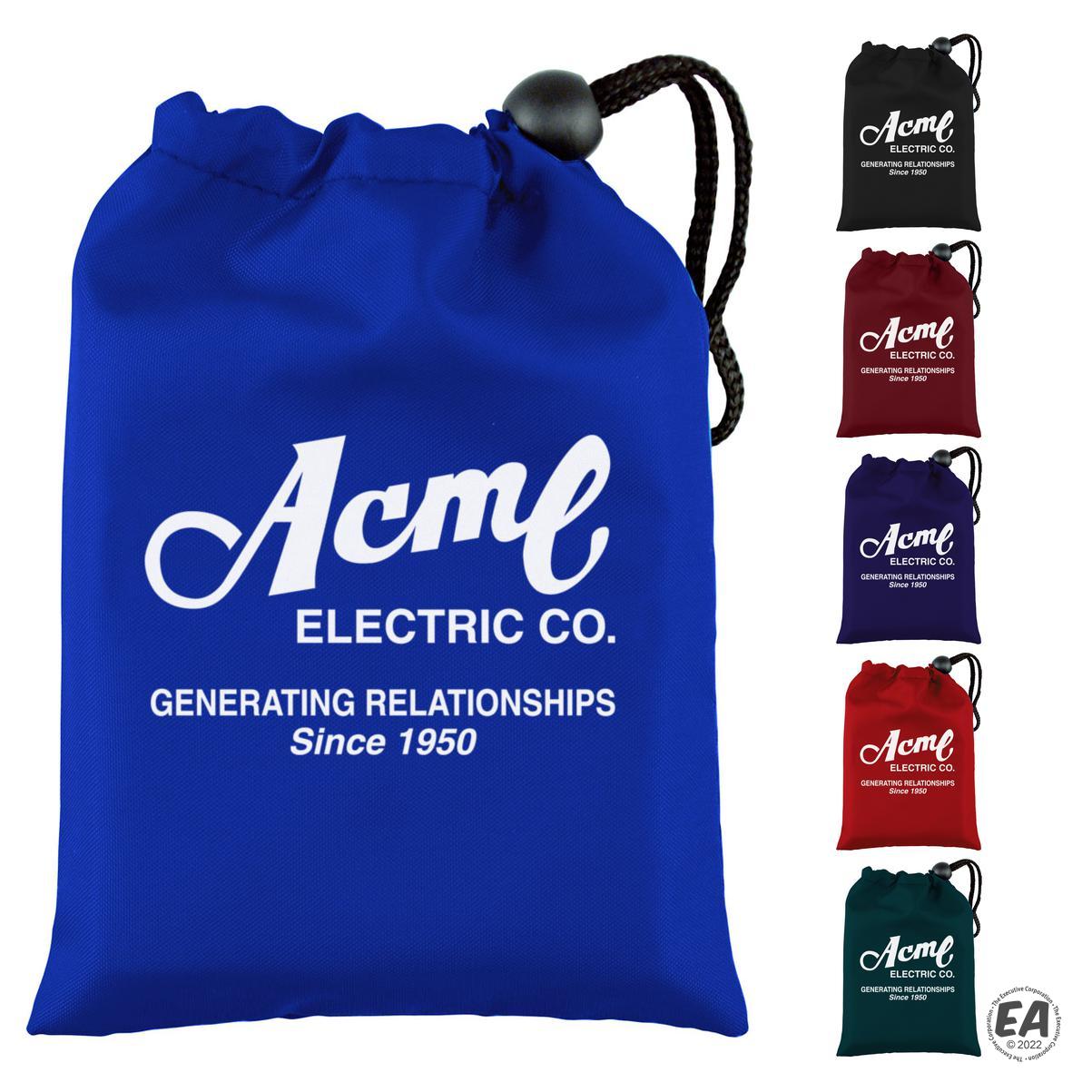 Branded 200 Denier Nylon Drawstring Golf Accessory Bag | Customized ...