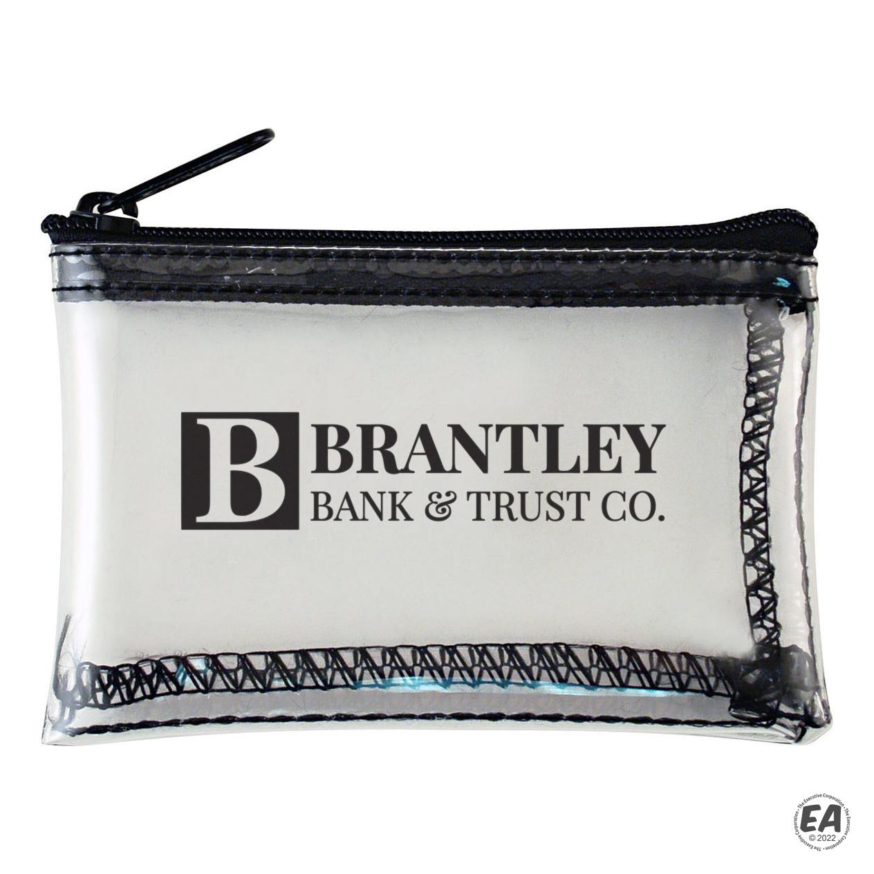 Customized 10 Gauge Clear Vinyl Coin Bag 5x3 | Promotional Coin Pouches ...