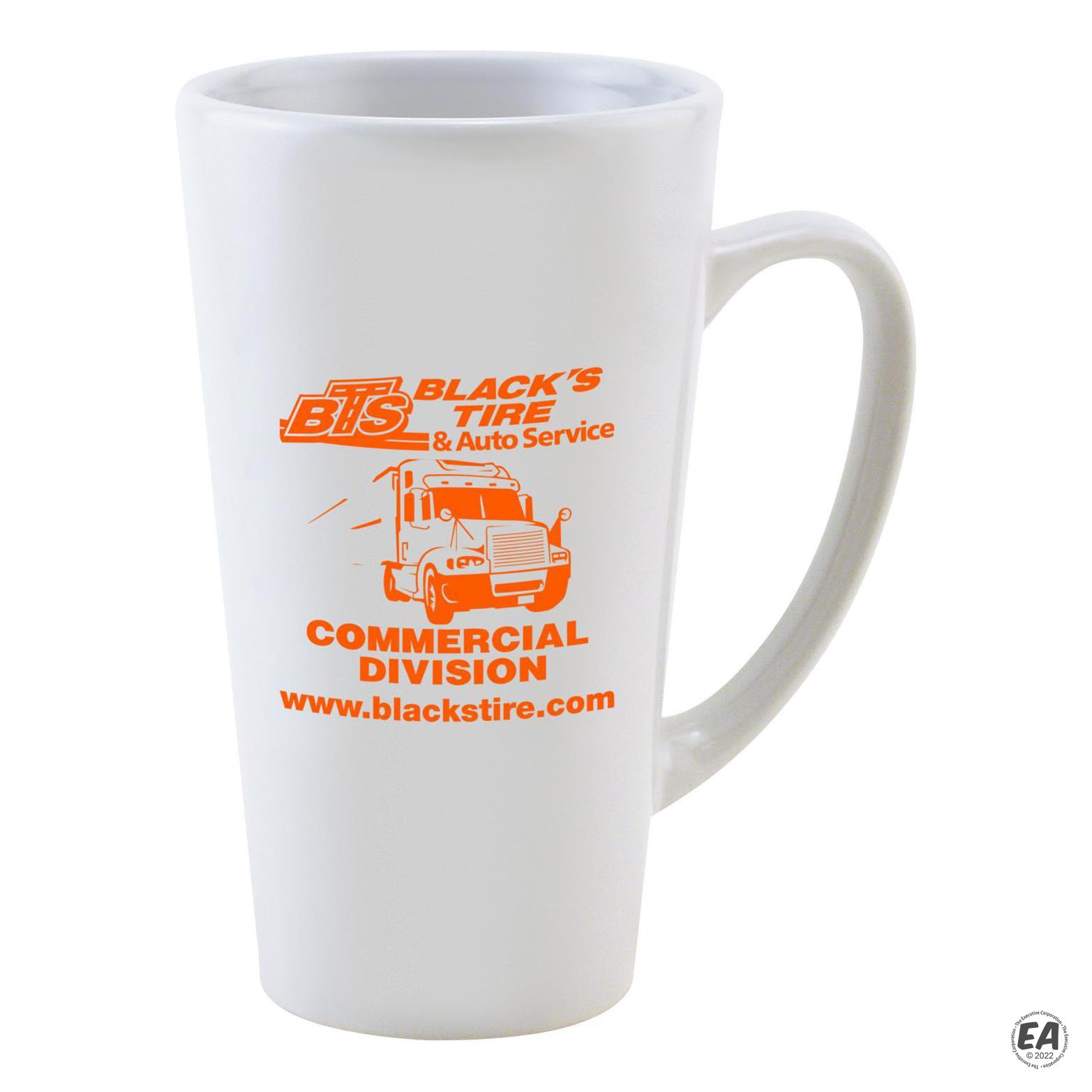 Custom 15 oz Java White Mug | Promotional Cafe Coffee Mugs | Customized ...