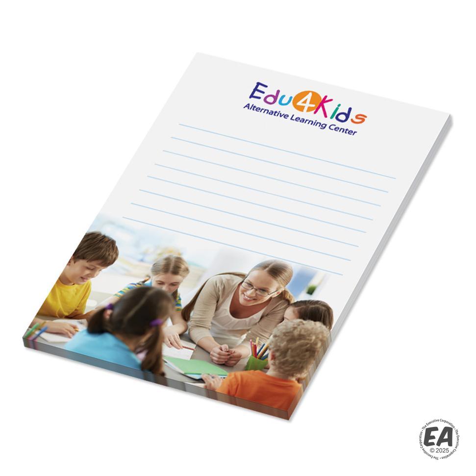 Promotional Post-it Full Color 4 x 6 Sticky Notes - Low Quantity (25 ...