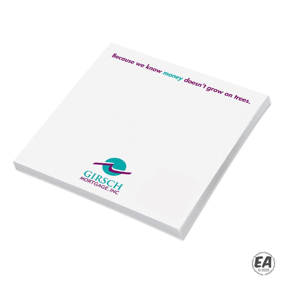Branded Post-it Full Color 4 x 4 Sticky Notes - Super Sticky Adhesive ...