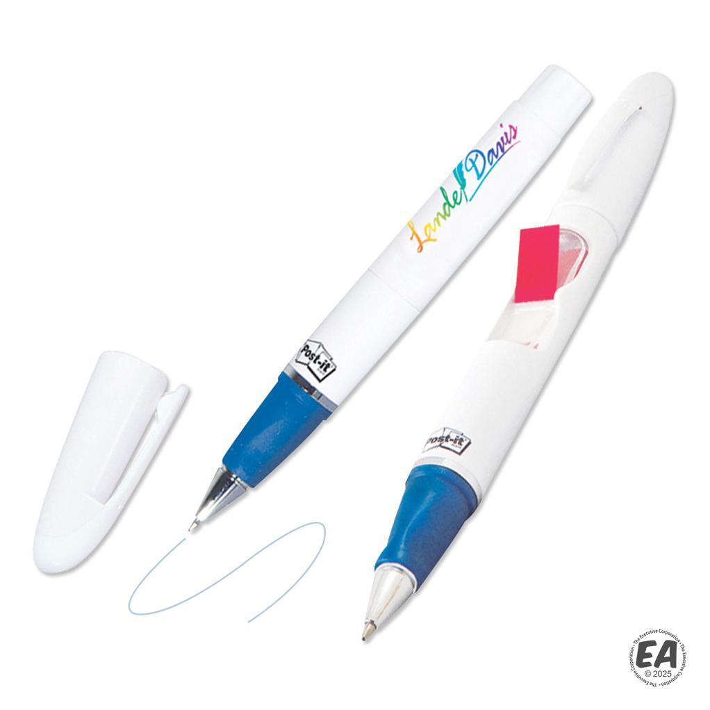 Customized Post-it Sticky Flag Twist Pen | Custom Flags | Branded Post ...