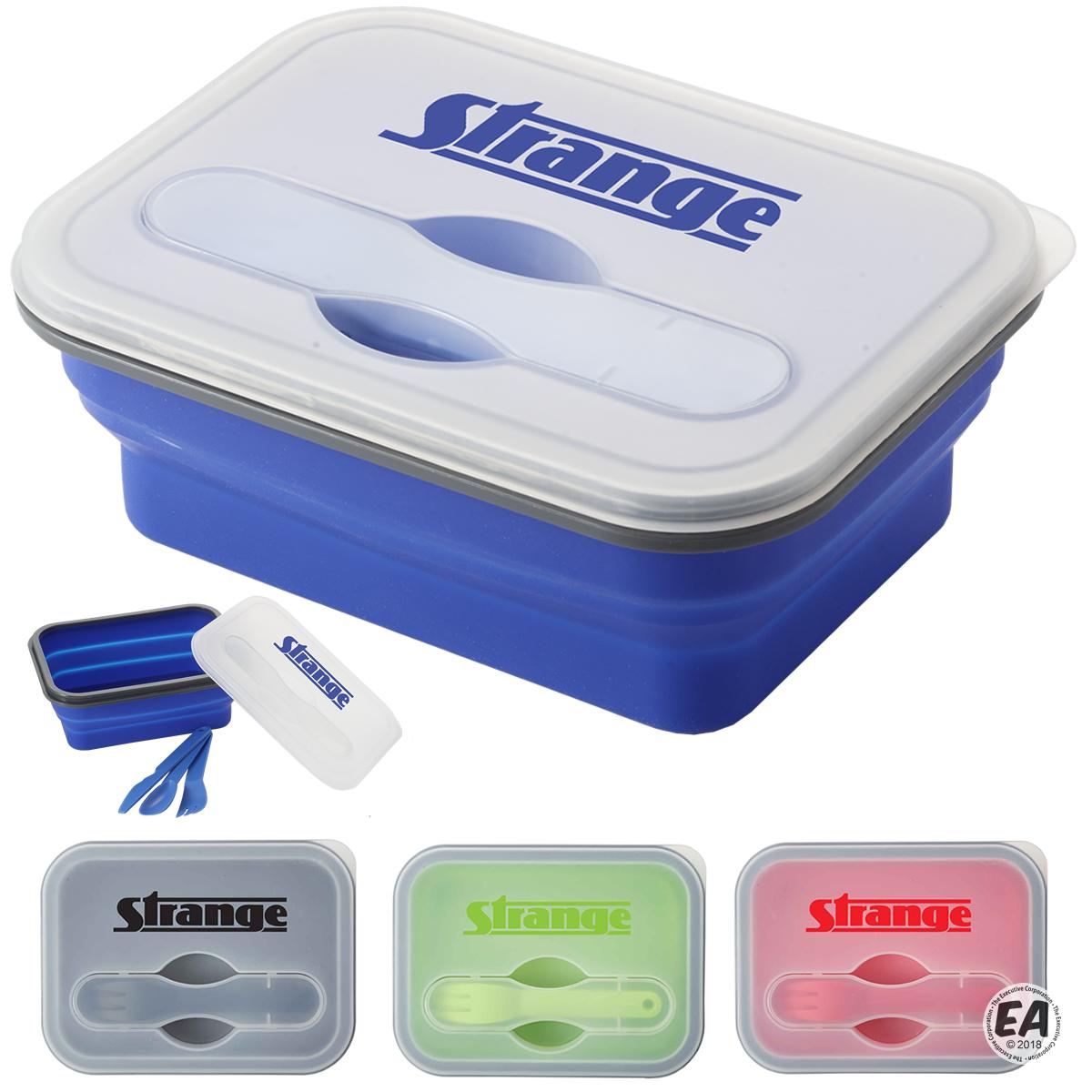 Promotional Silicone Collapse-It Lunch Container | Customized Food ...