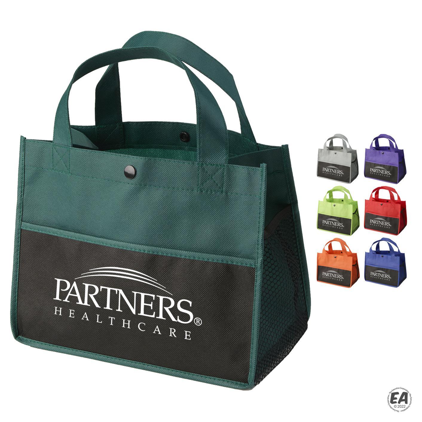 Promotional Mini Snap Non-Woven Lunch Tote Bag 11x8.5x6 | Customized ...