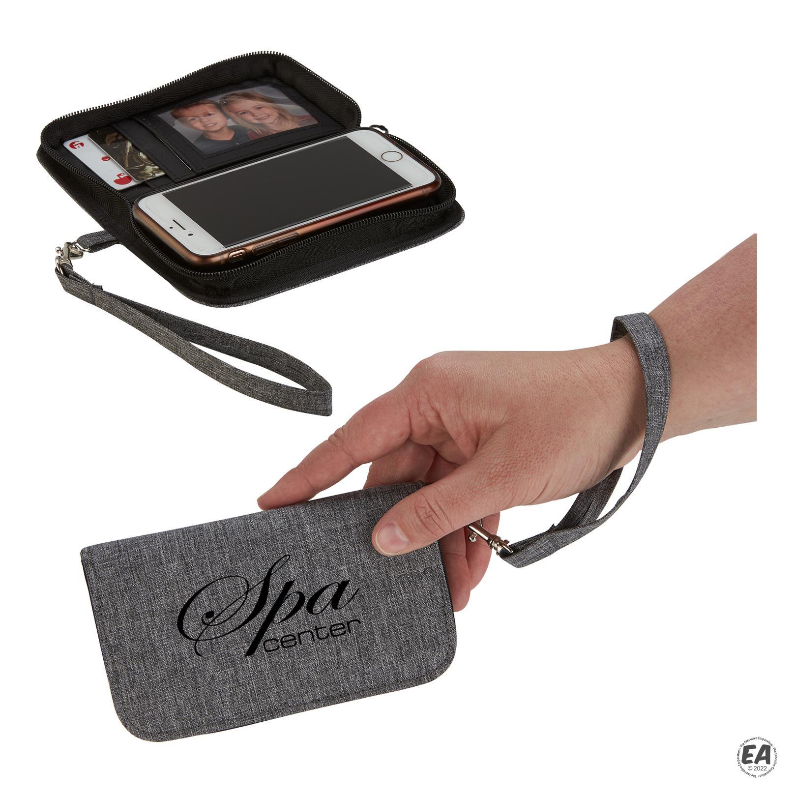 Customized Heathered Event Wallet | Promotional Pocket Wallets | Custom ...