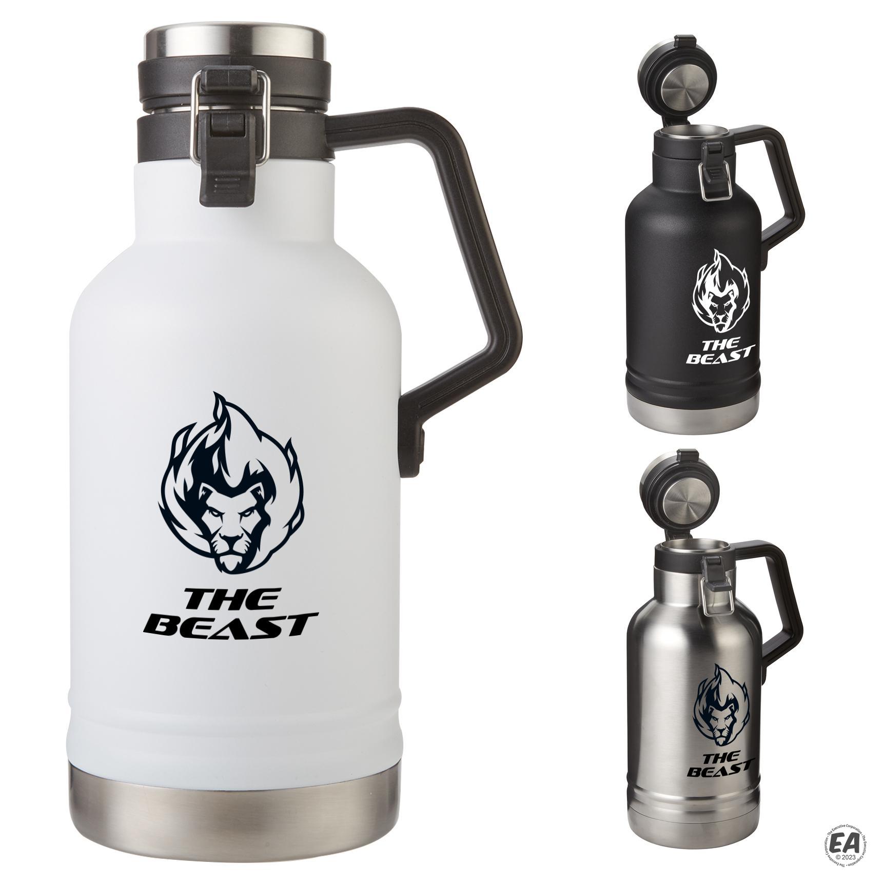 Customized 64 oz. The Beast Double Wall Stainless Steel Growler ...