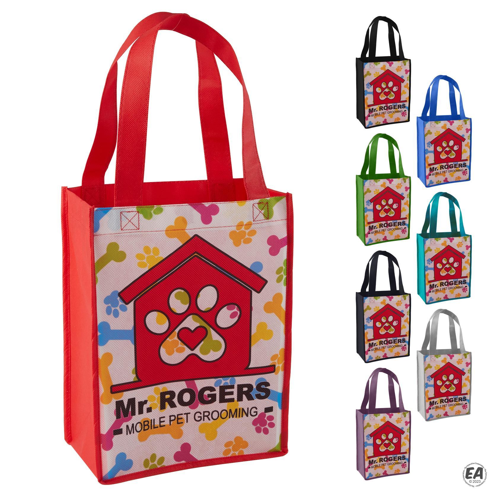 Custom Sublimated Payson Non-Woven Mini Tote | Promotional Grocery Tote ...