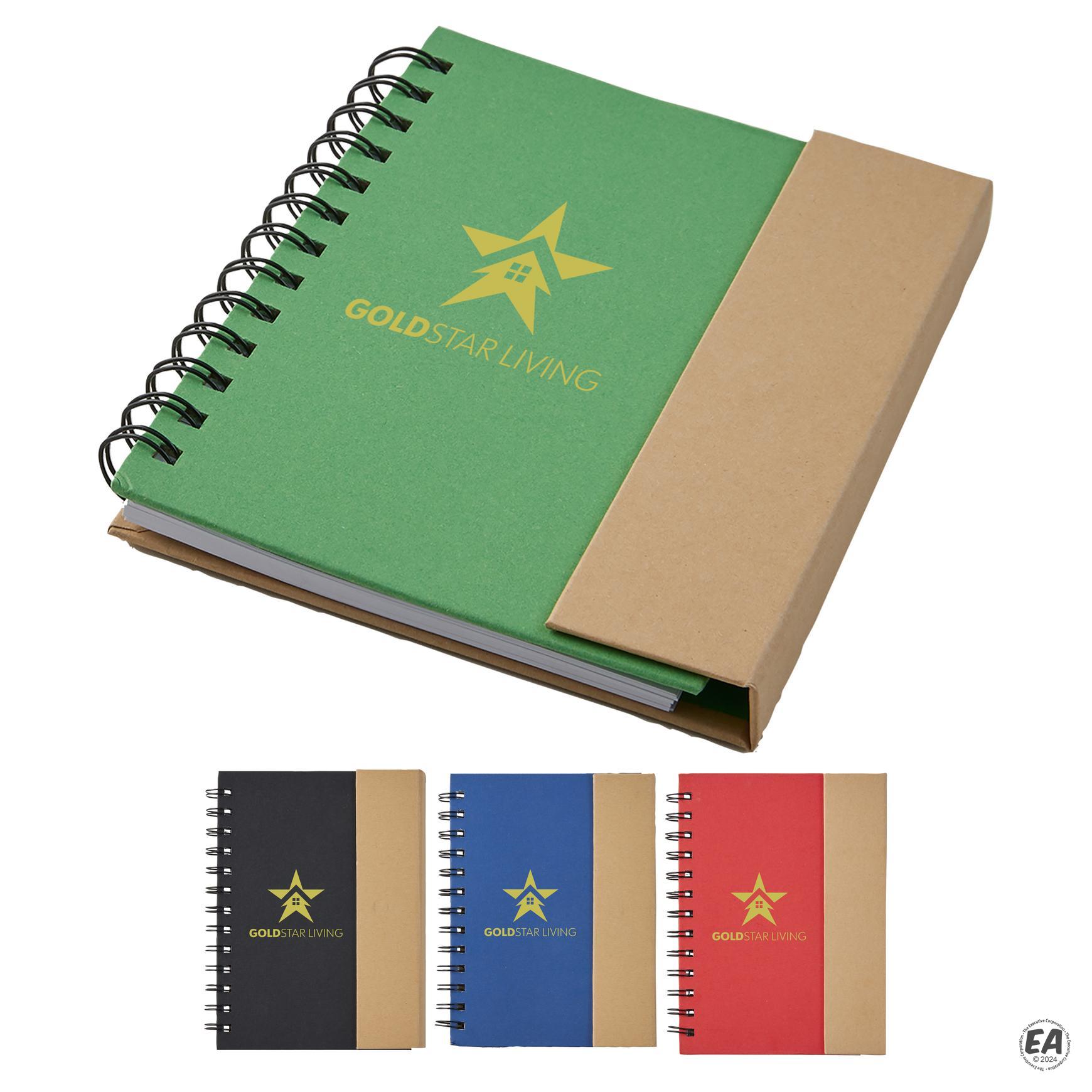 Custom Eco Magnetic Notebook with Sticky Notes & Pen | Customized ...