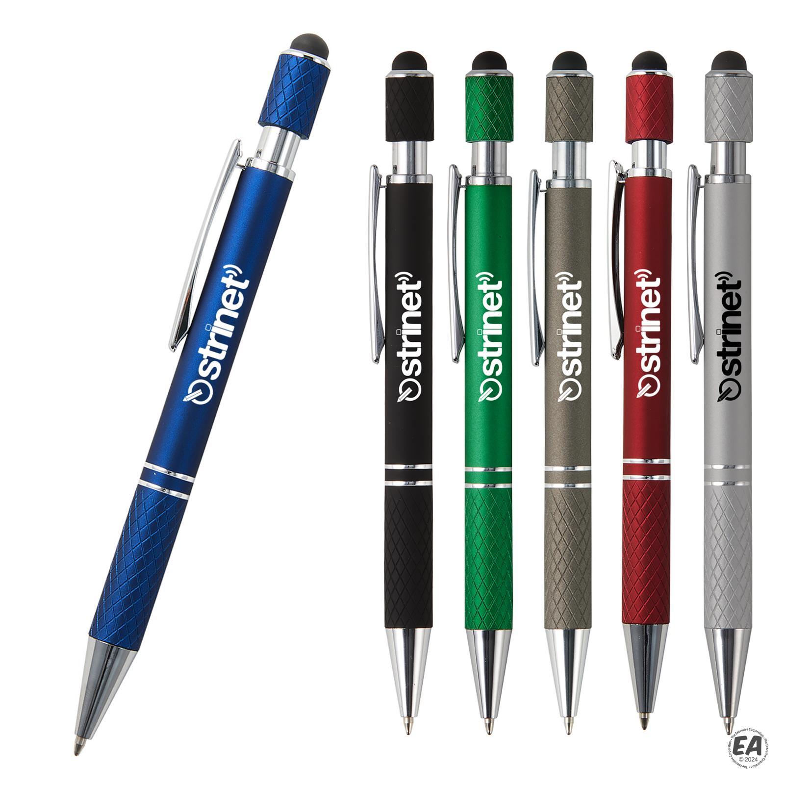 Customized Siena Executive Aluminum Spin Top Stylus Pen | Promotional ...