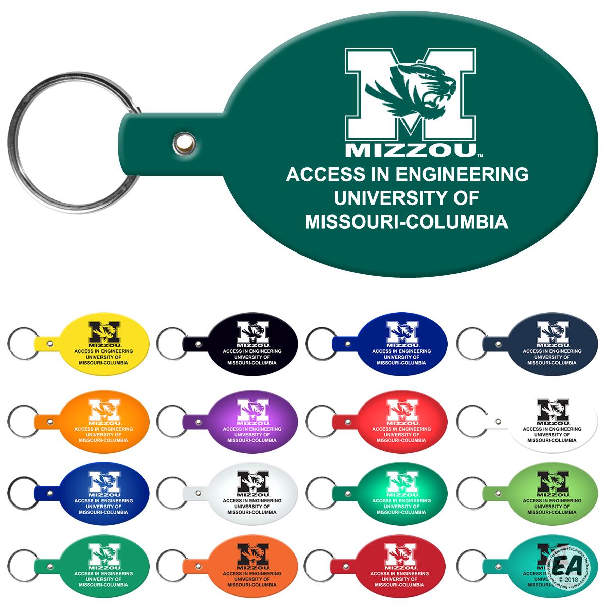 Customized Oval Flexible Key Fob | Promotional Key Fobs | Branded Oval ...