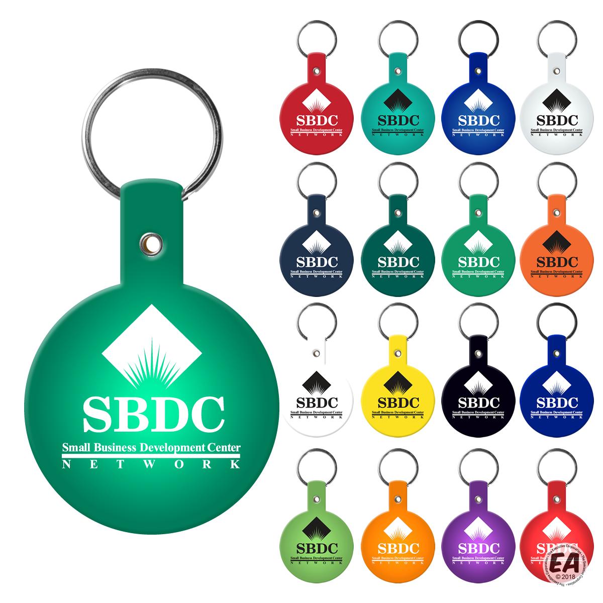Promotional Circle Flexible Key Fob | Customized Key Fobs | Custom ...