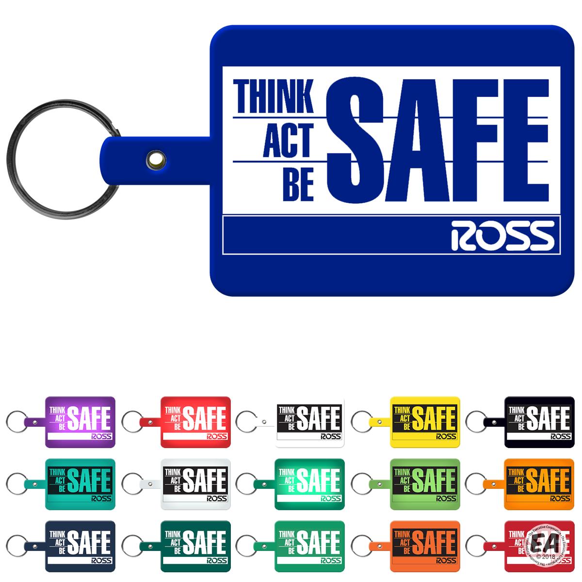 Customized Large Rectangle Flexible Key Fob | Custom Key Fobs ...