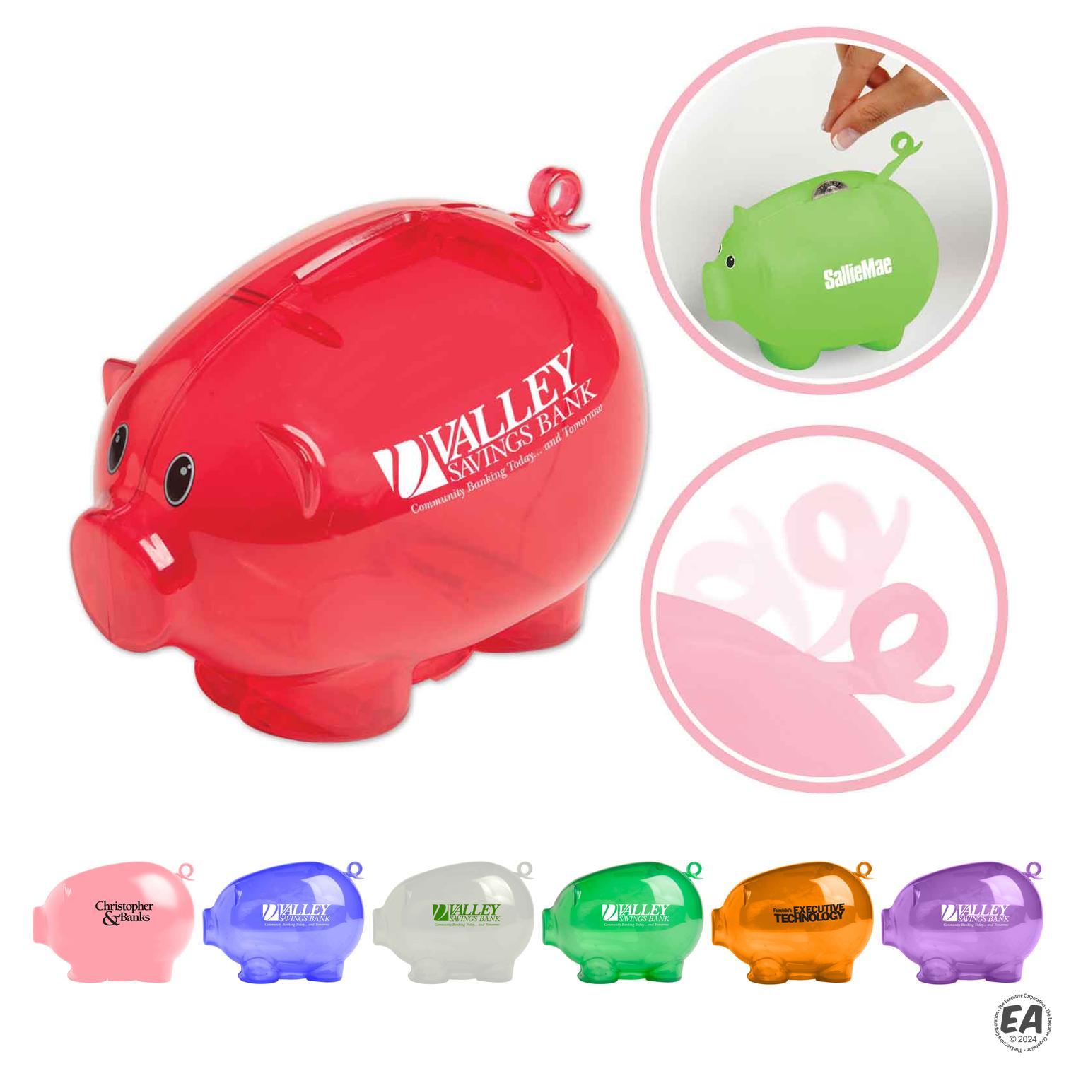 Customized Pig Tail Action Piggy Bank | Custom Coin Banks | Promotional ...