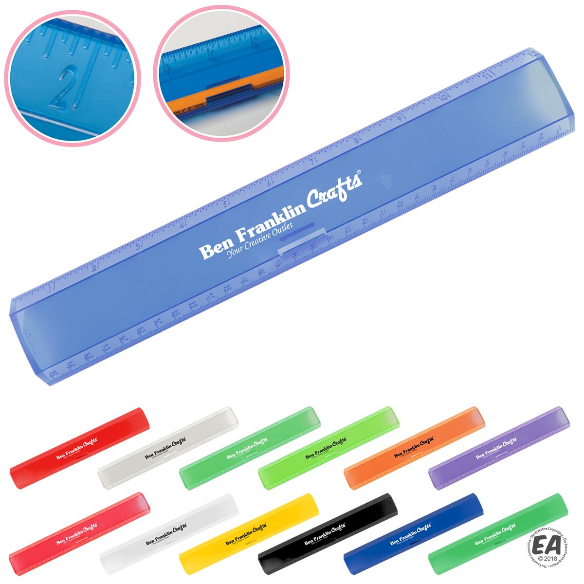 Promotional 12 Leading Edge Ruler | Customized Rulers | Branded 12 ...