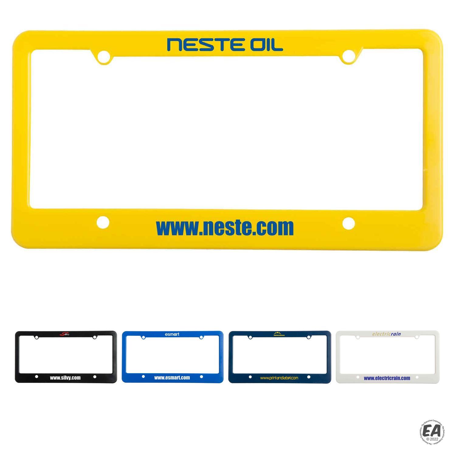 Promotional License Plate Frame 4 Holes with Straight Bottom ...