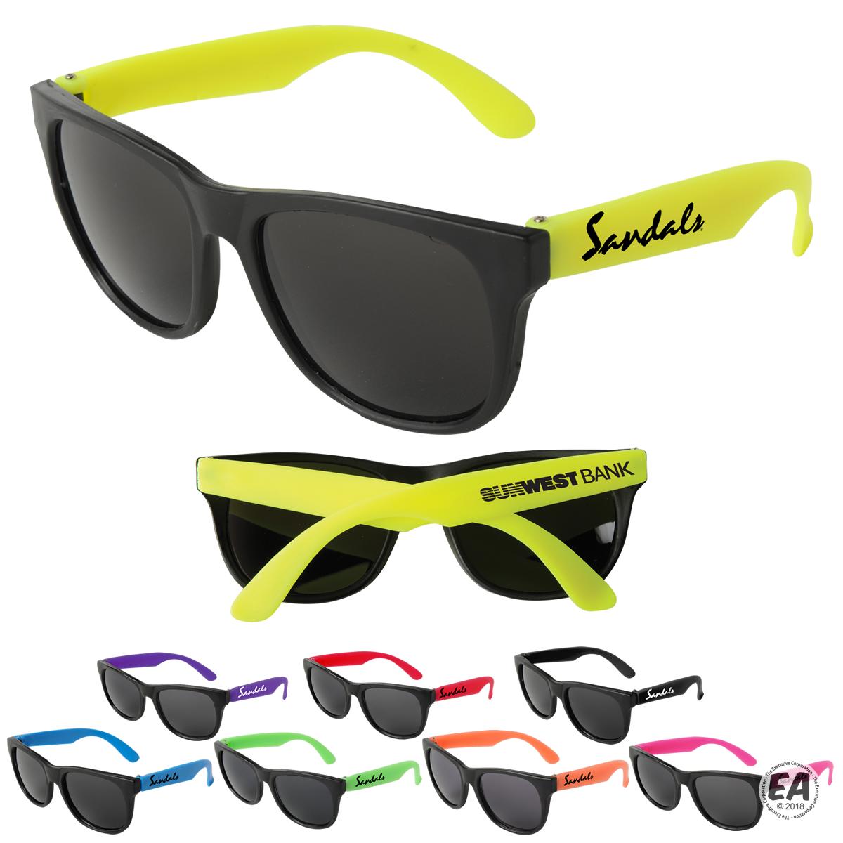 Custom Neon Party Sunglasses | Promotional Sunglasses | Branded Neon ...