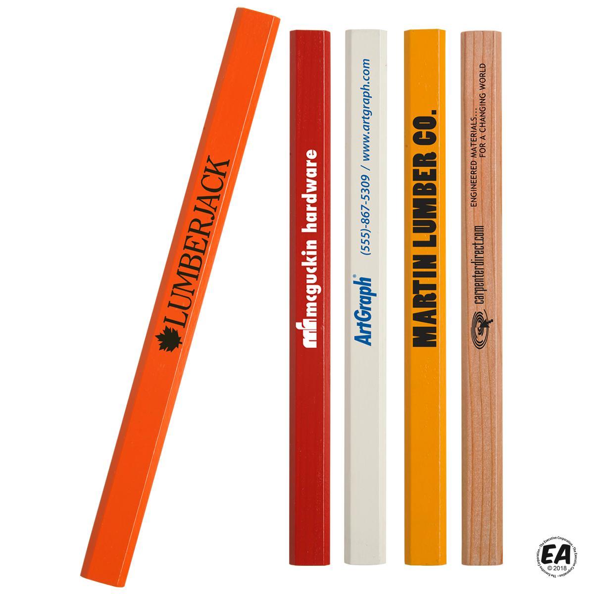 Custom Carpenter Workman Pencil | Promotional Carpenter Pencils ...